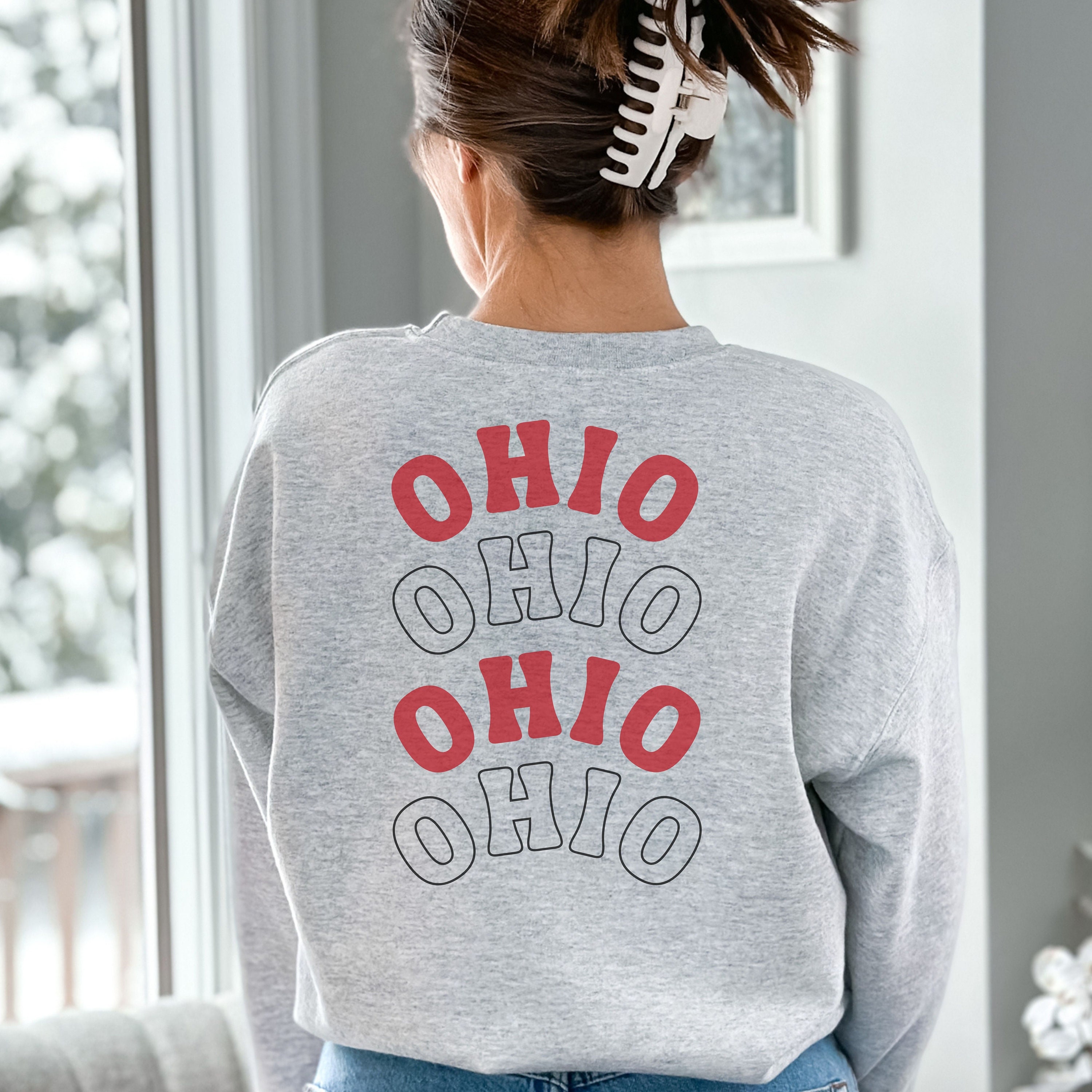 Ohio Sweatshirt, Ohio Sweater, State Ohio Shirt, Gift, Ohio Sport ...