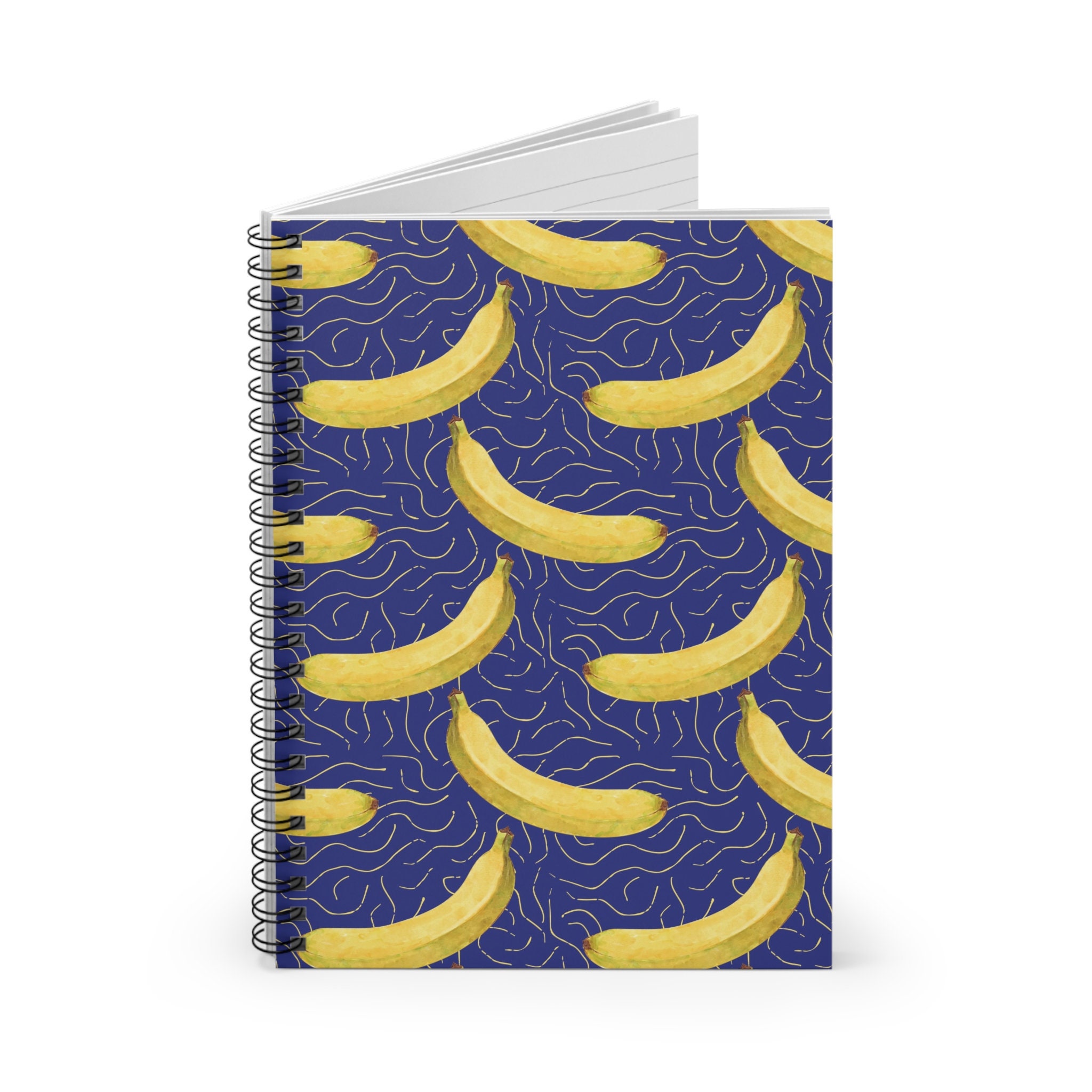 Cute Banana Spiral Notebook, Funny Notebook, Writing Journal, Taking ...