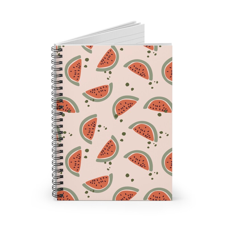 Cute Watermelon Spiral Notebook, Fruit Notebook, Writing Journal ...