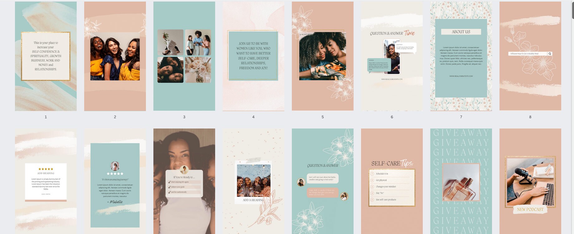 180 Instagram Story Templates for Engagement Influencer Small Business ...