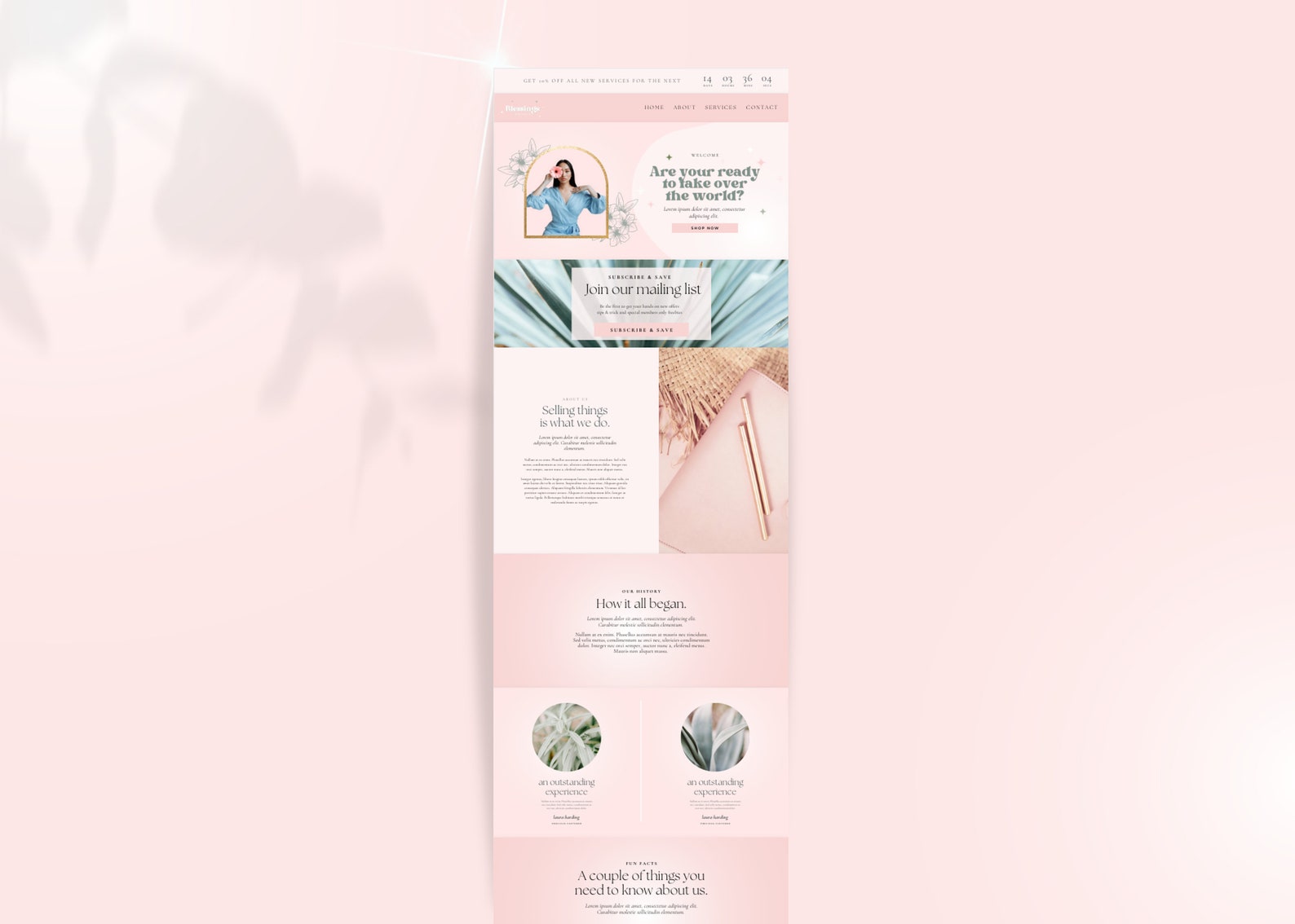 Editable Website Template Editable in Canva With Editable - Etsy