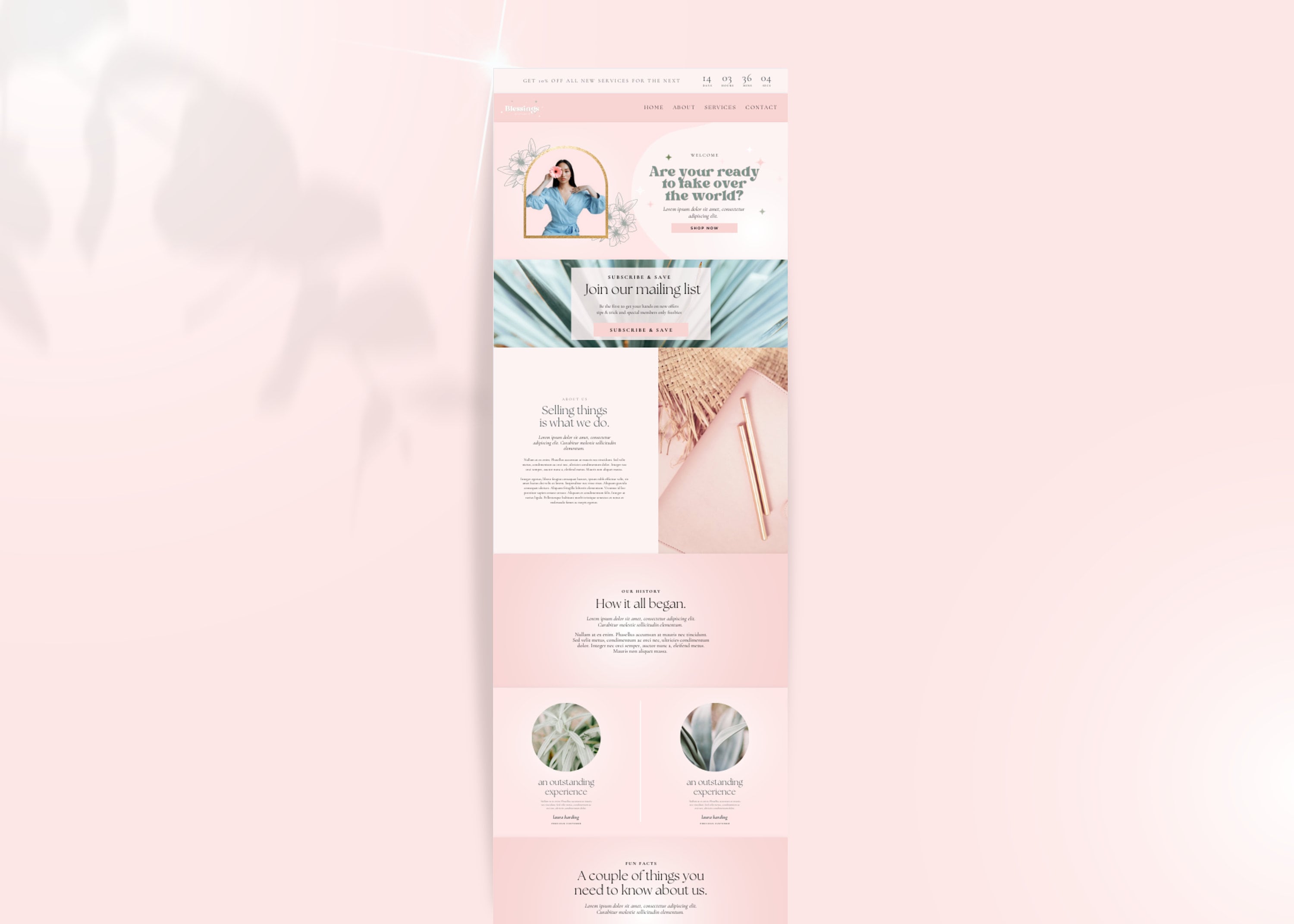 Editable Website Template Editable in Canva With Editable - Etsy