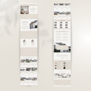 Minimal Realtor Website Template | Editable in Canva | Beige Modern ...