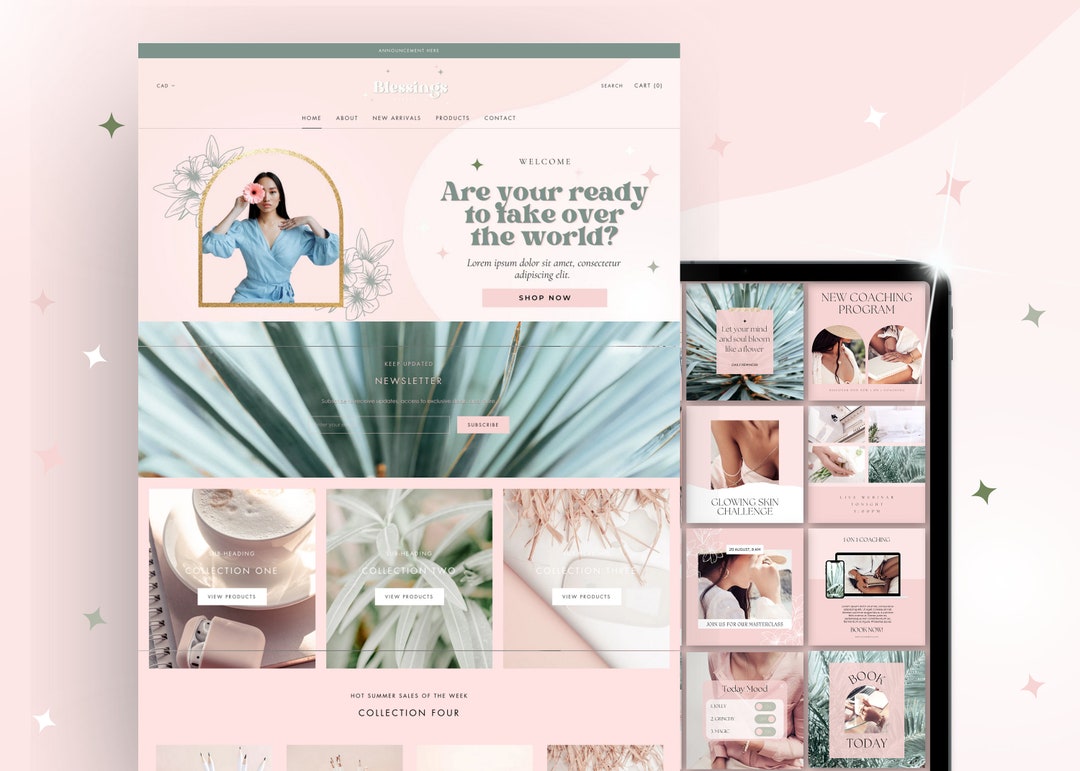 Customizable Shopify Website Template Bundle, 1000+ Matching Templates ...