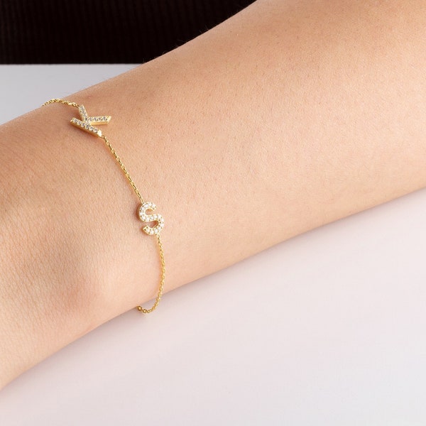 Initial Bracelet - Etsy