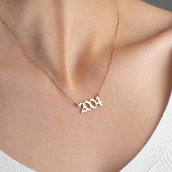 Birth Date Necklace - Etsy