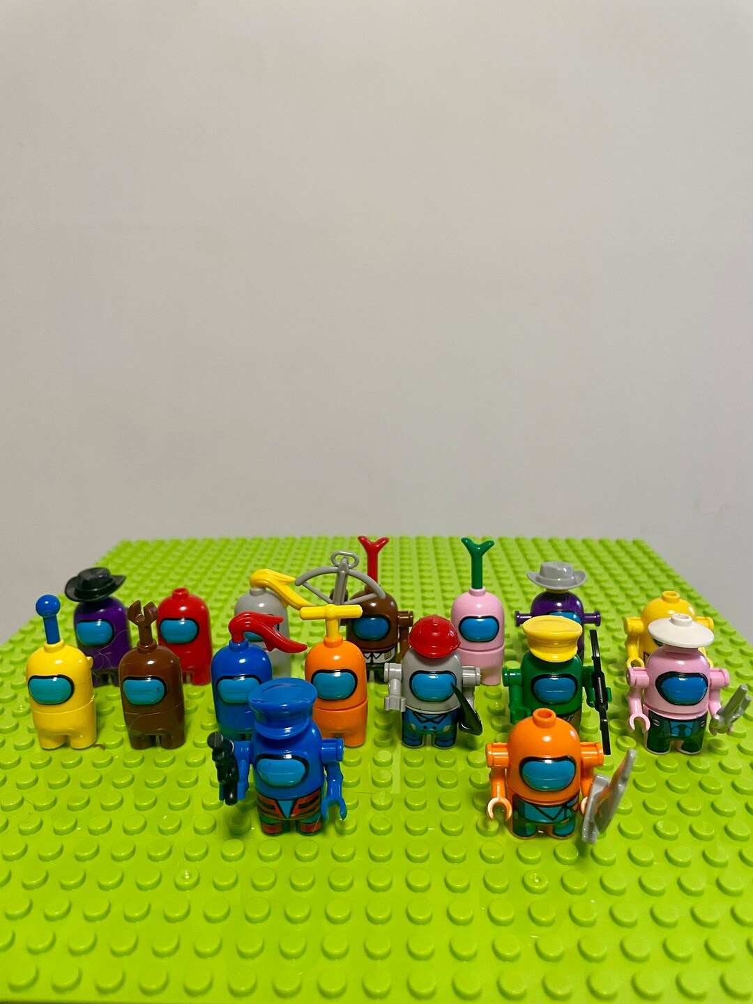 Among Us x16 Mini Figures and Accessories. Game Figures. Gamer Toys. - Etsy