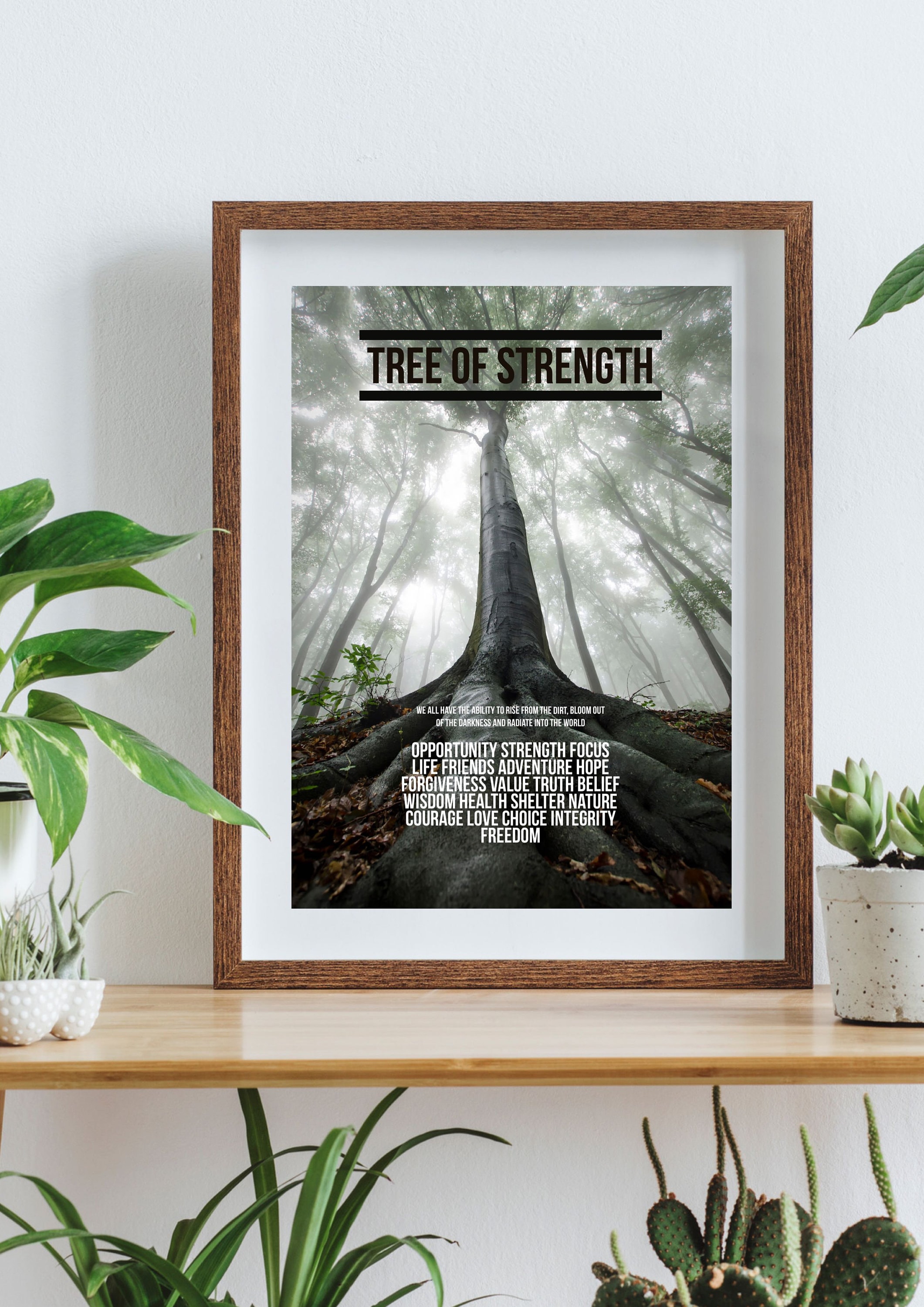 Tree of Strength Wall Art, Digital Wall Art, Digital Download, Law of ...