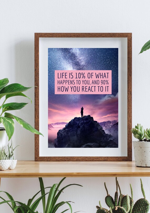 Mindset Wall Art Inspiration Wall Art Printable Wall Art - Etsy