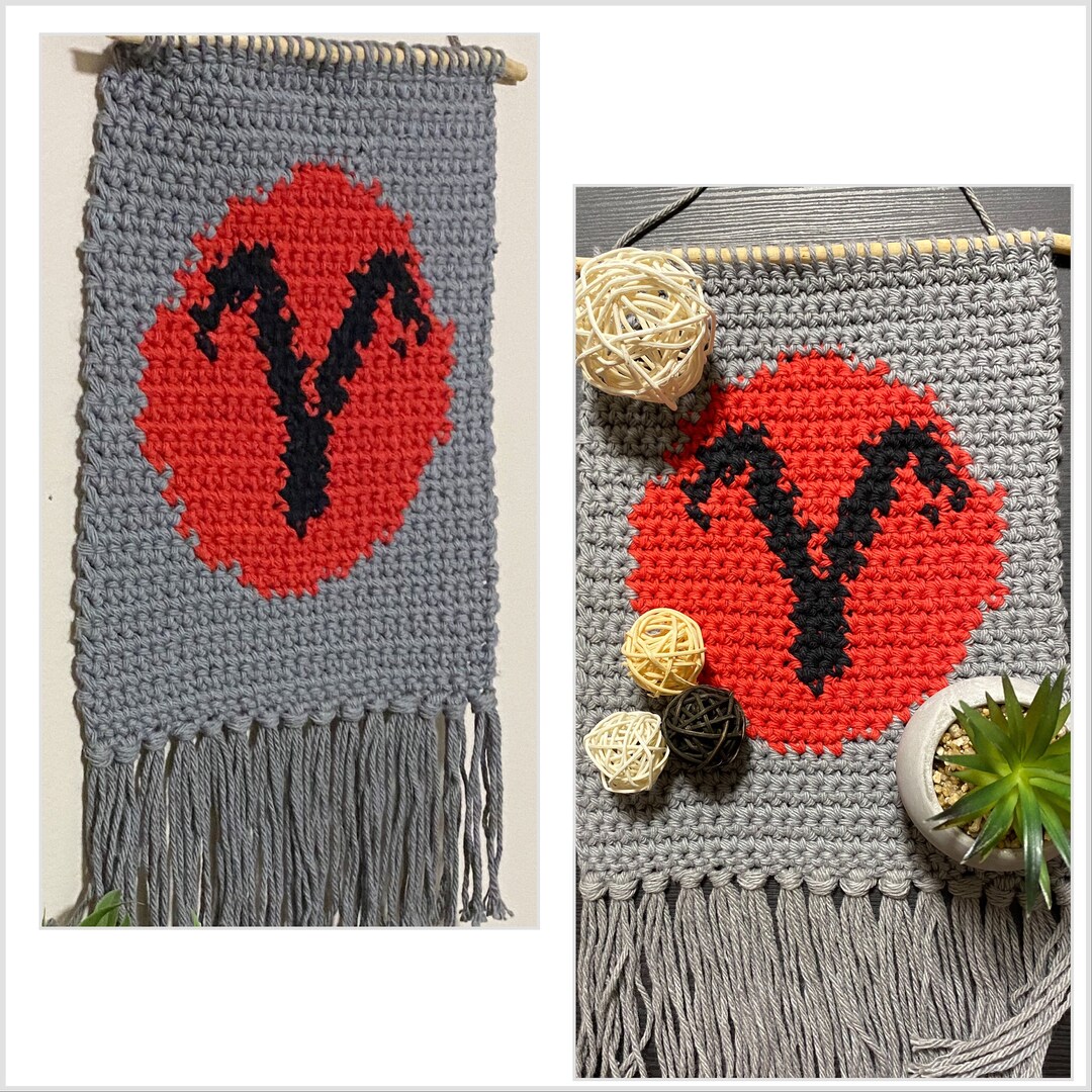 PDF Pattern Aries Crochet Wall Hanging. Make a Unique Gift That They’ll ...