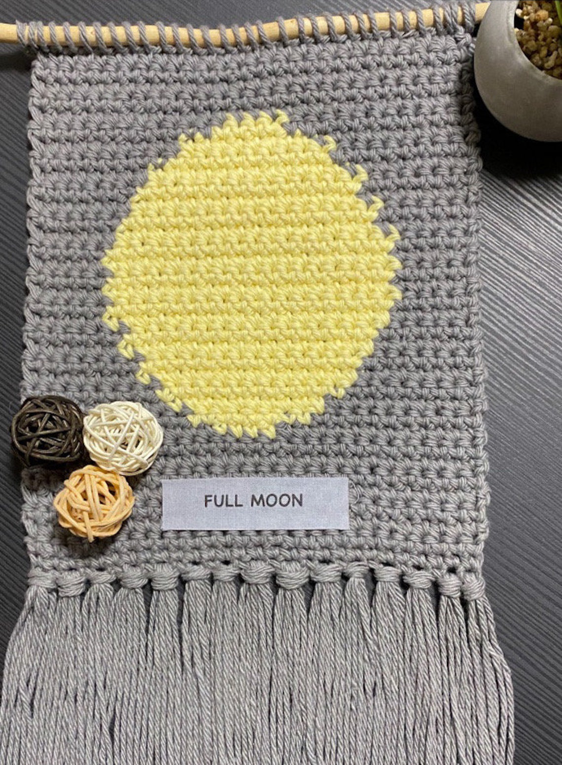 PDF Pattern Ebook Moon Phases Crochet Wall Hanging. Make a - Etsy