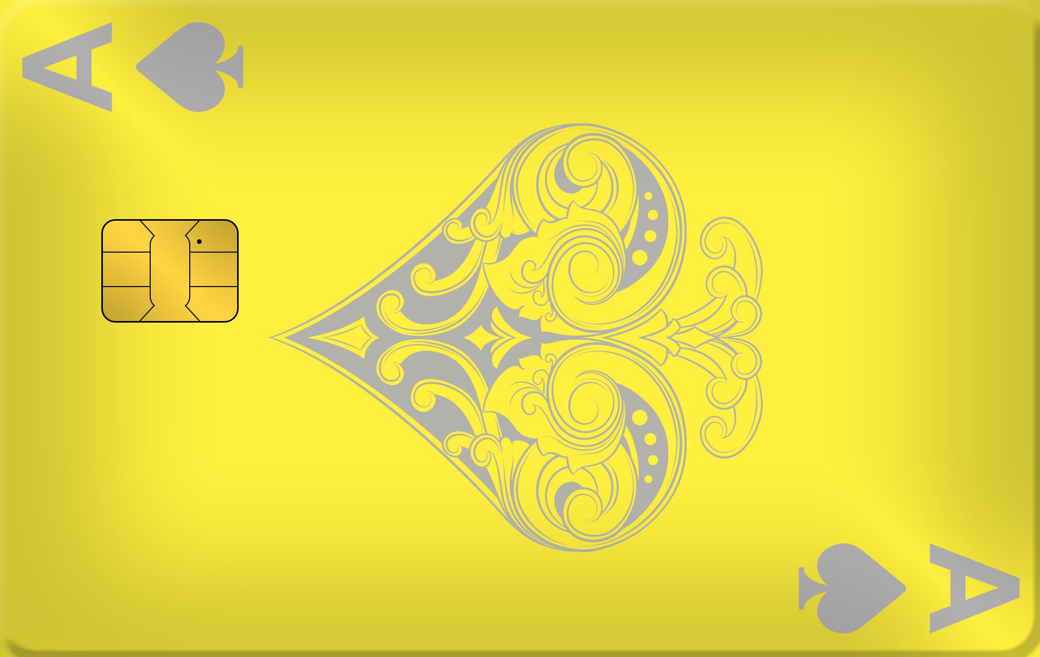 Custom Metal Credit Cards- Ace of Spades - Etsy