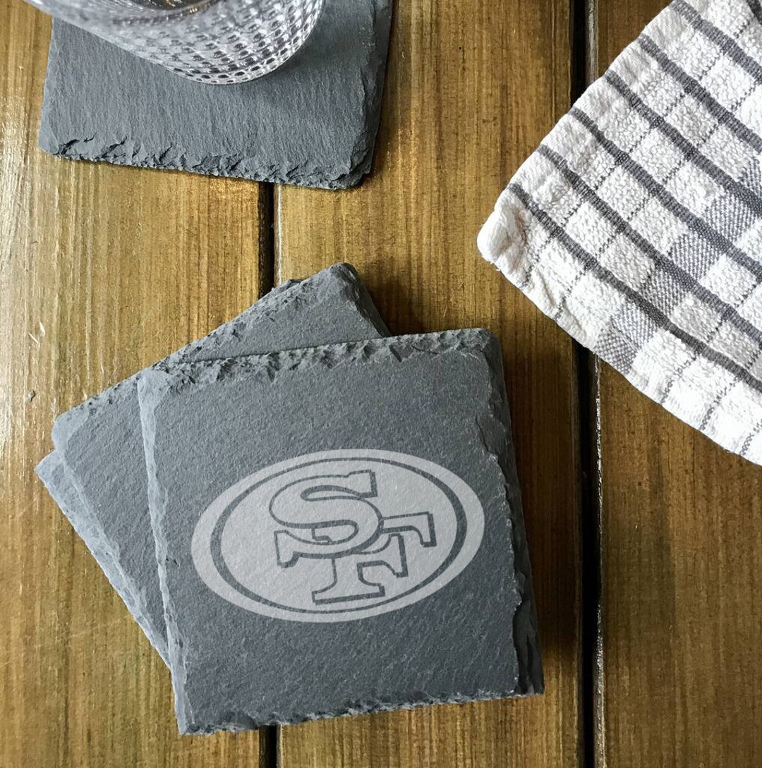 San Francisco 49ers Slate Coasters set of 4 Square Coasters - Etsy