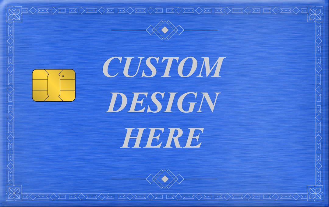 Custom Designed Metal Credit Card - Etsy