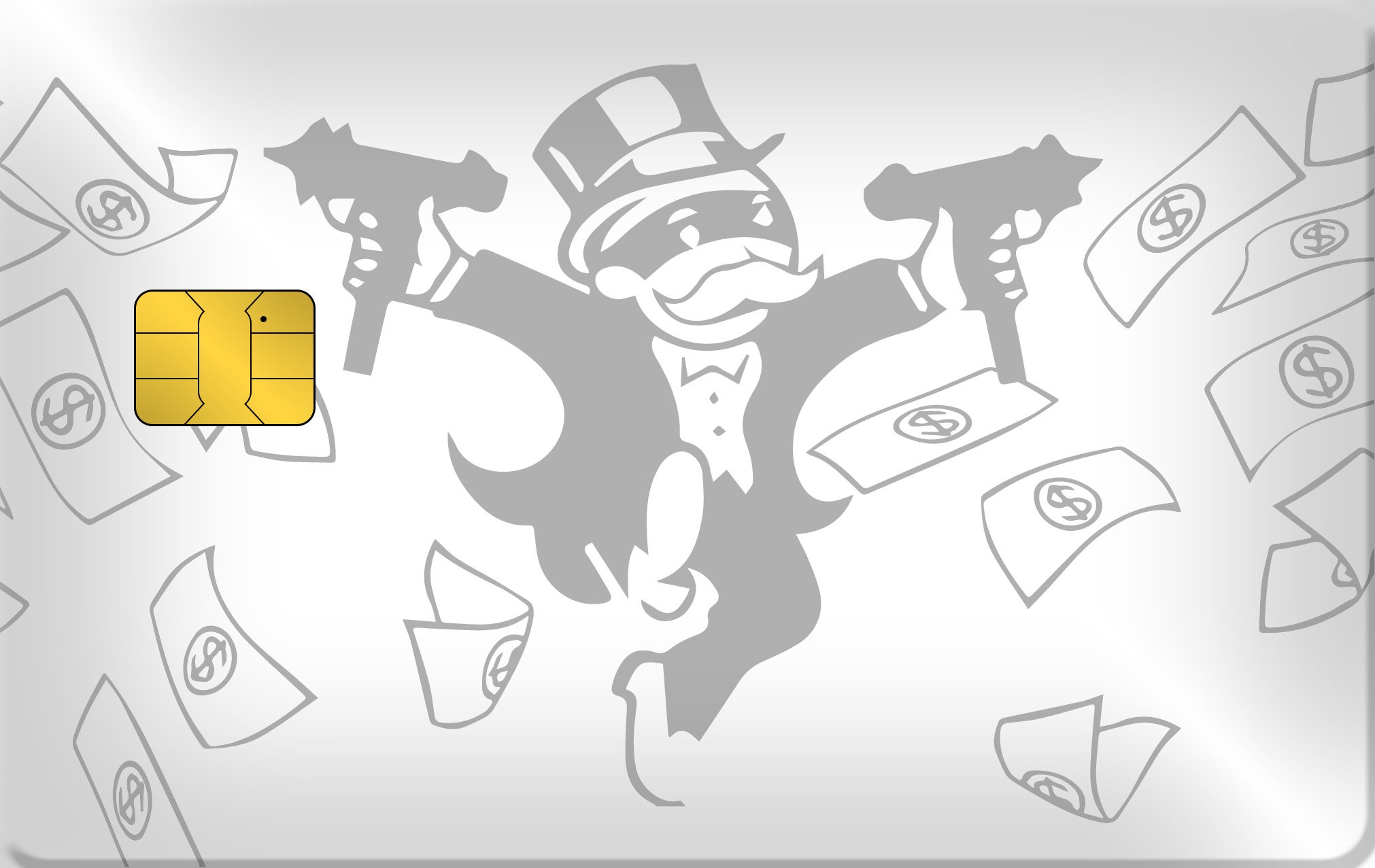 Monopoly Man With Guns