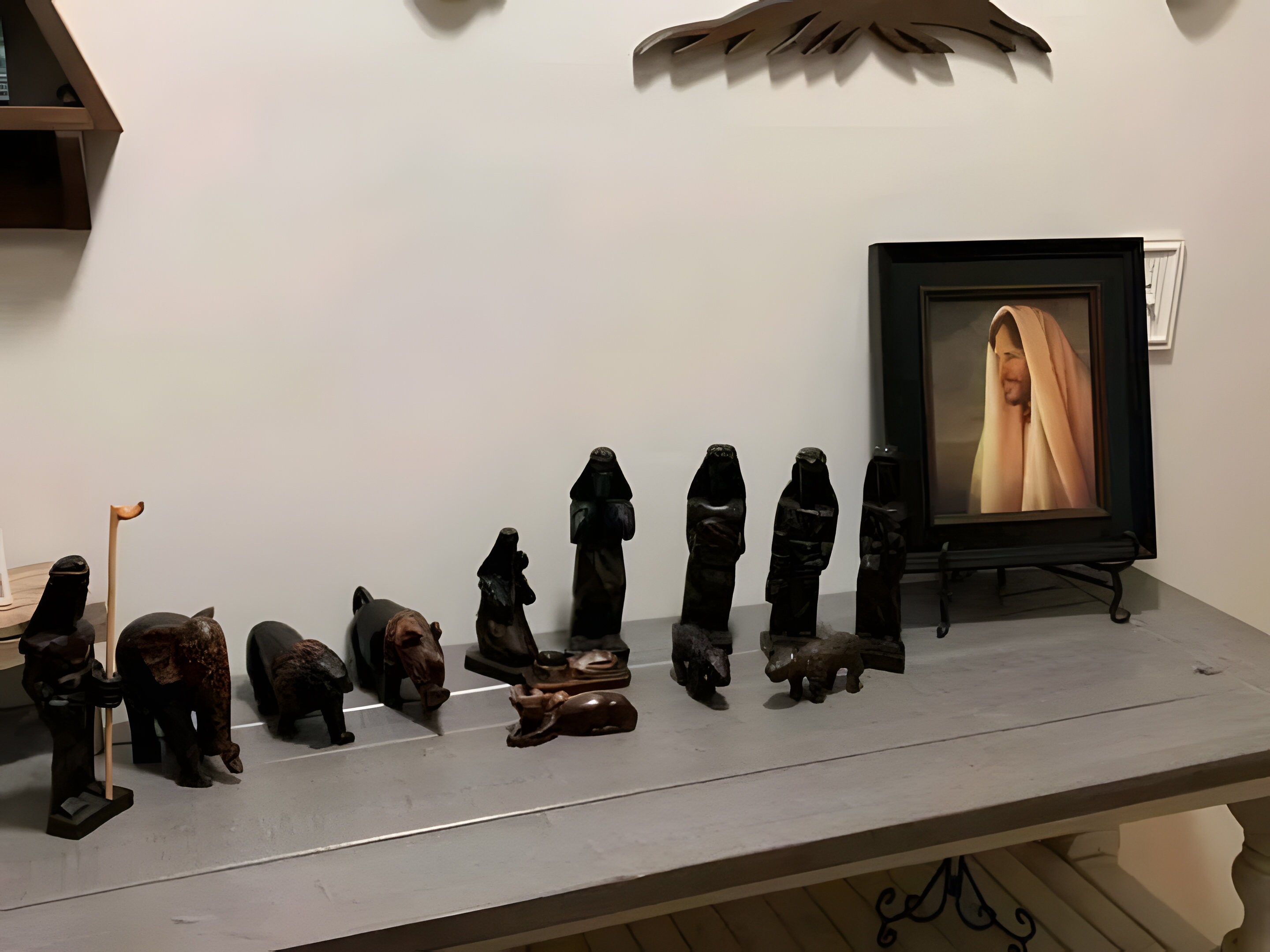 Christ Nativity Scene Set - Authentic African Carved Creche, Heirloom ...