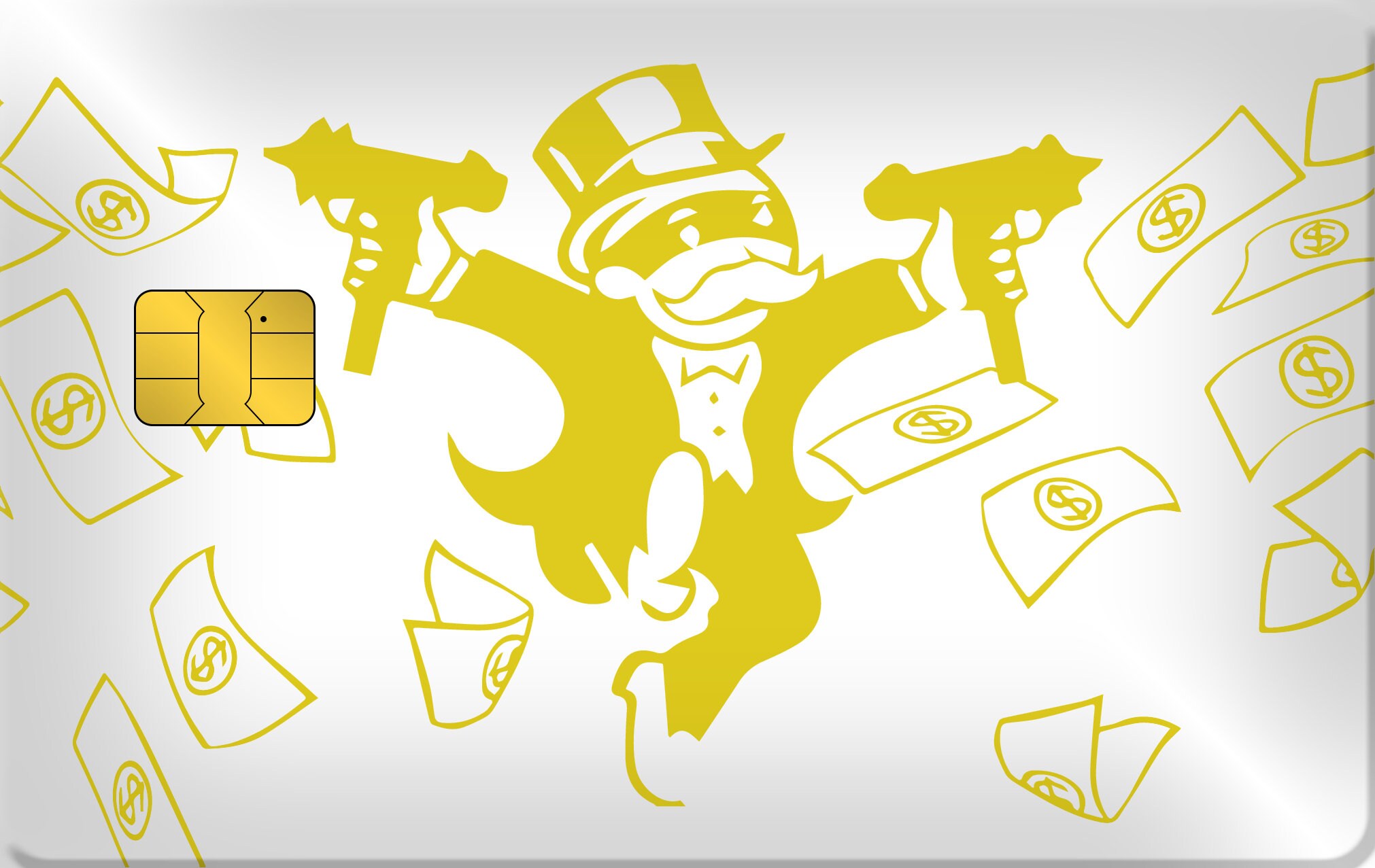 Monopoly Man Throwing Money