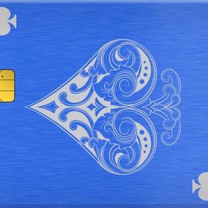 Custom Metal Credit Cards- Ace of Spades - Etsy