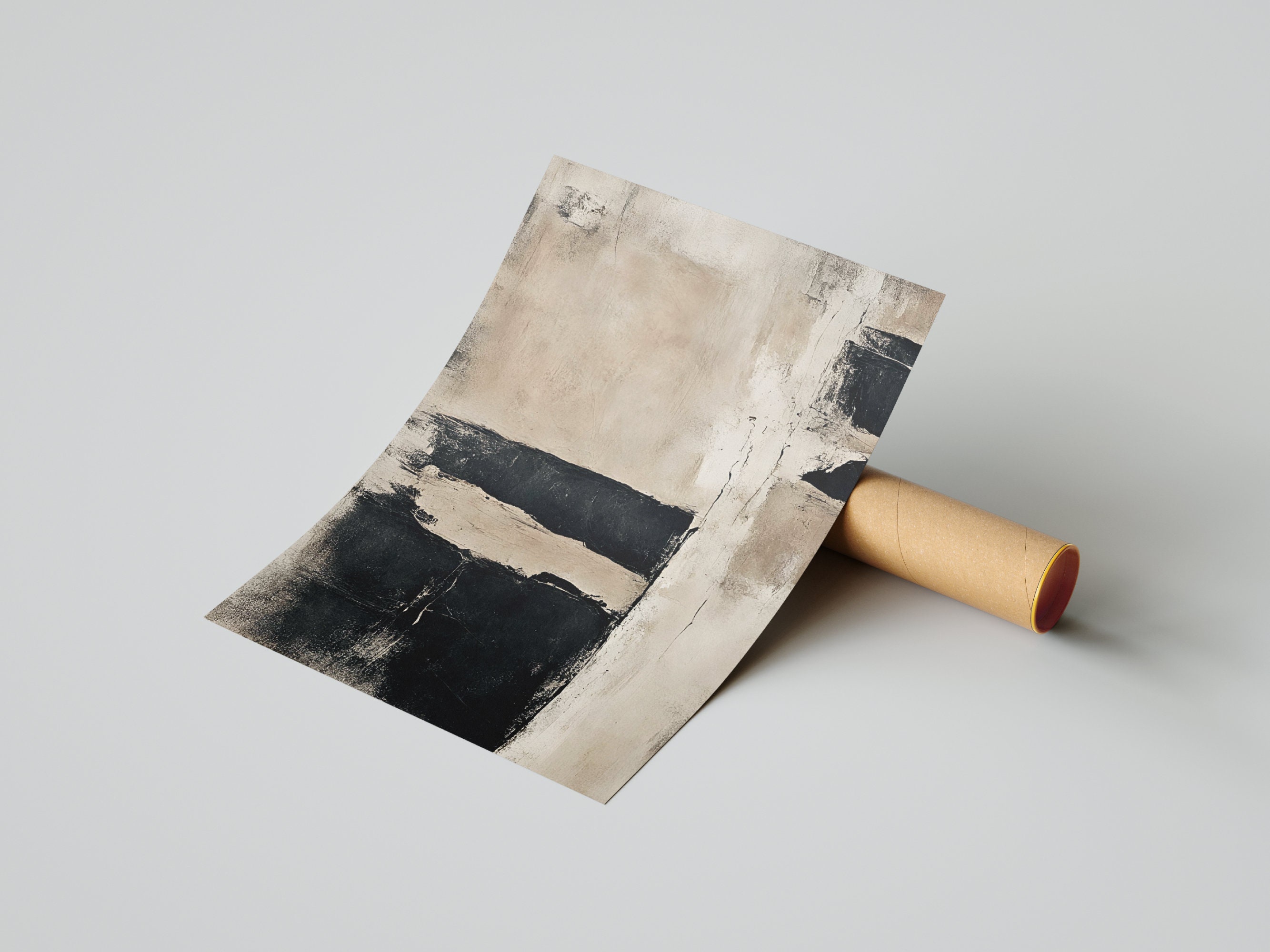 Kaaba Art Minimalist Wabi Sabi Poster Giclée Simple Abstract Art Macca ...