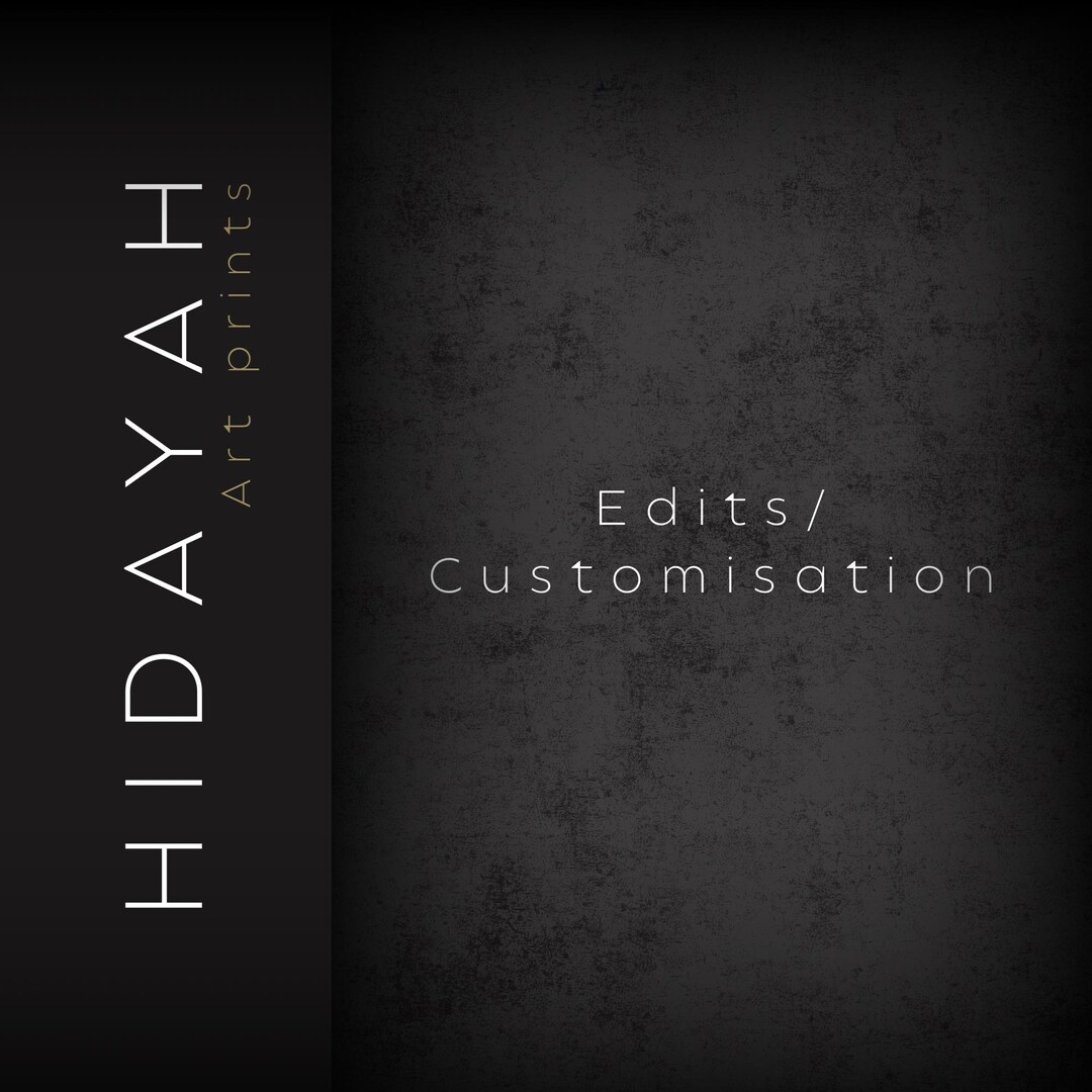 Custom Design Fee | Colour Changes & Artwork Adjustments - Etsy