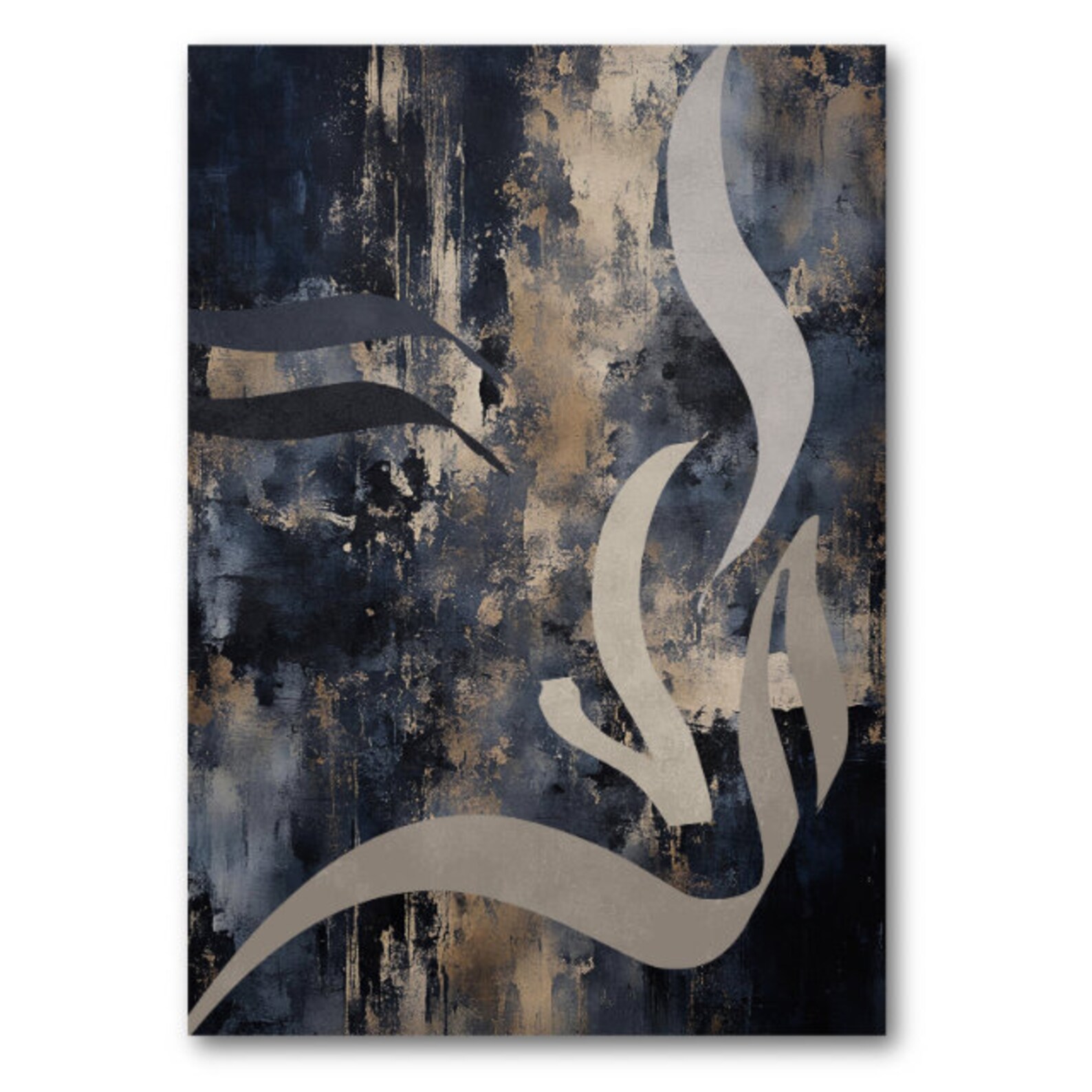 Alif Laam Meem Calligraphy Art Textured Poster Giclée Fine Art Arabic ...