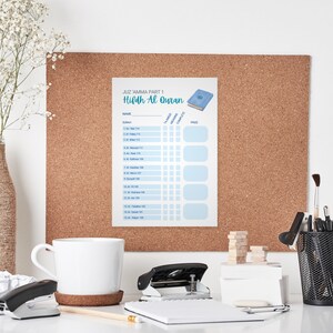 Quran Hifdhs Memorisation Chart Printable Kids Juz Amma Surahs Hifz ...