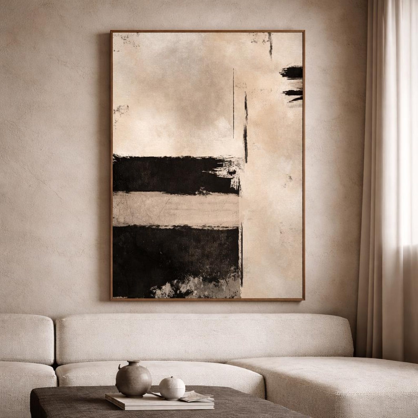 Kaaba Art Minimalist Wabi Sabi Canvas Giclée Fine Print Abstract Macca ...
