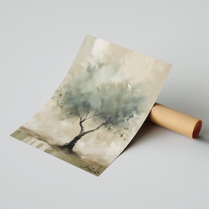 Palestine Olive Tree Wall Art Poster Giclèe Print Arabic Calligraphy ...