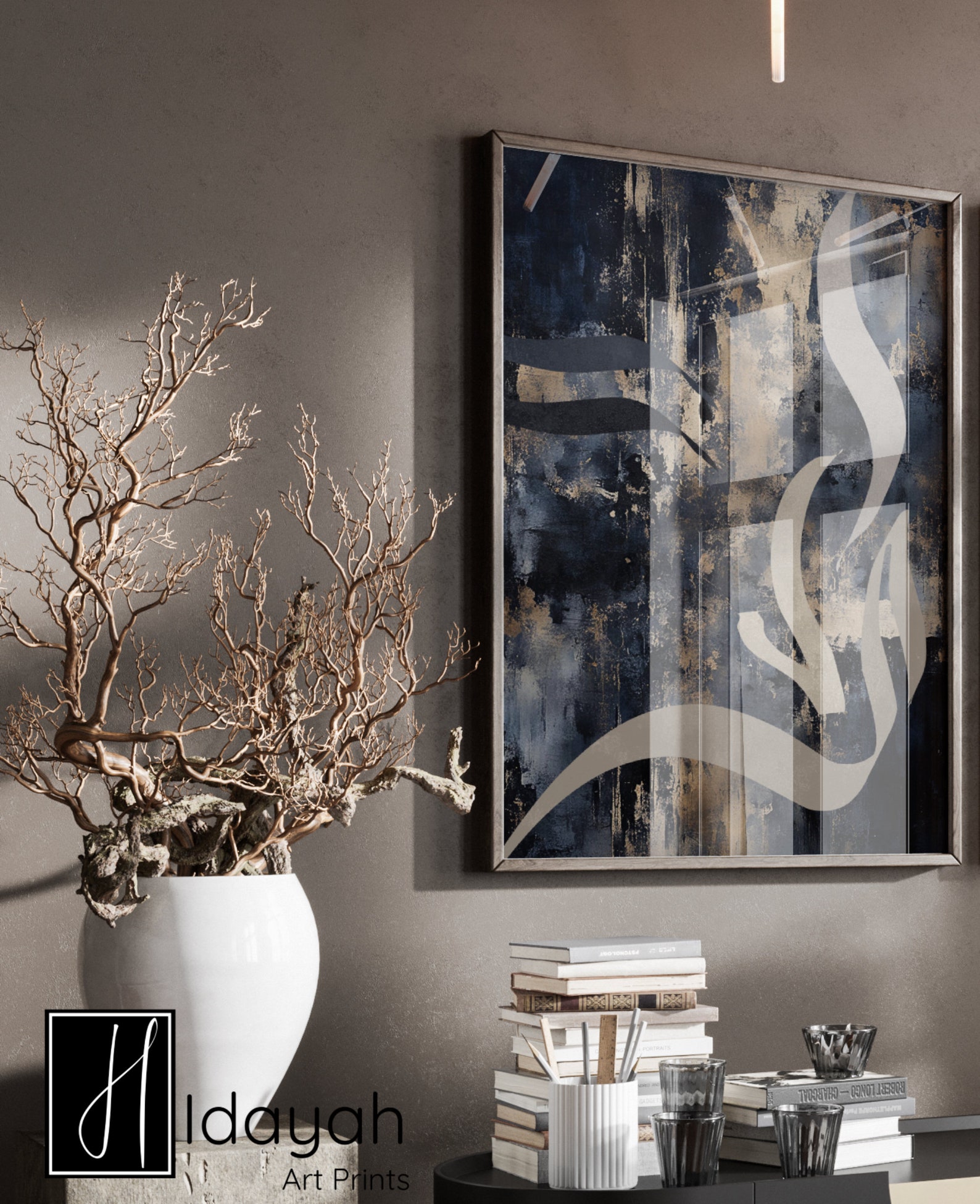 Alif Laam Meem Calligraphy Art Textured Poster Giclée Fine Art Arabic ...
