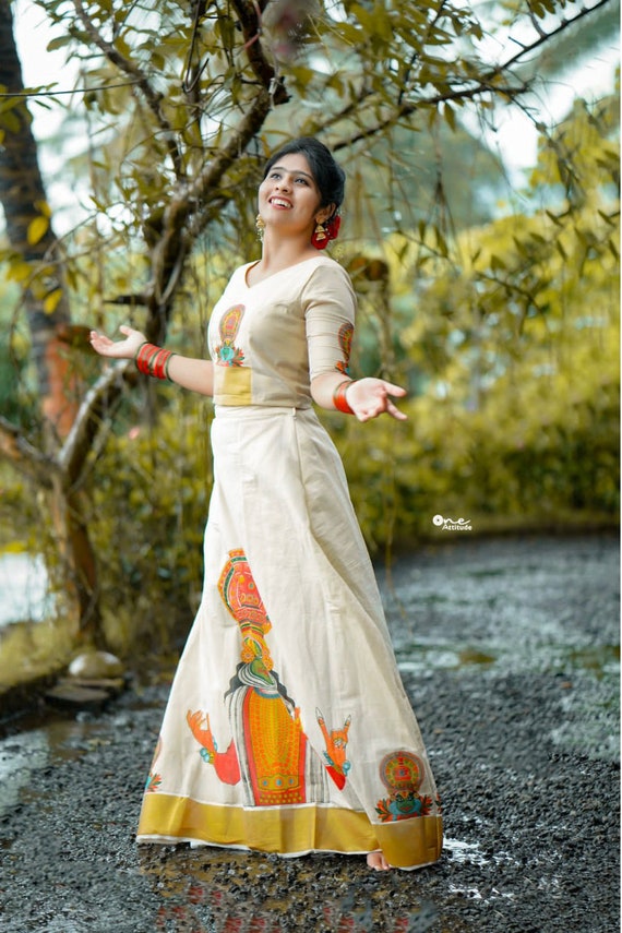 Kerala Pavada And Blouse Look Like