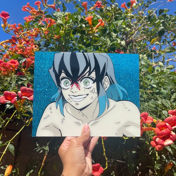 Demon Slayer Glass Painting - Etsy