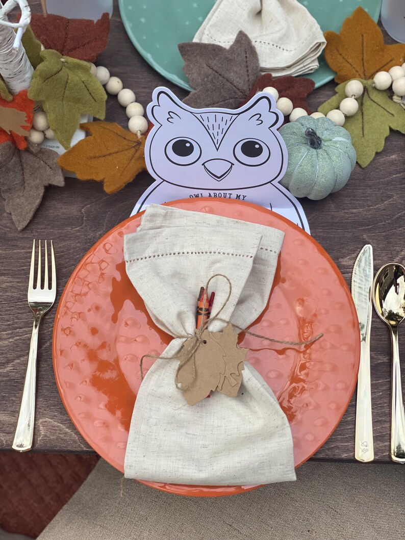Kids Thanksgiving Set Up. All-inclusive Kids Thanksgiving. - Etsy