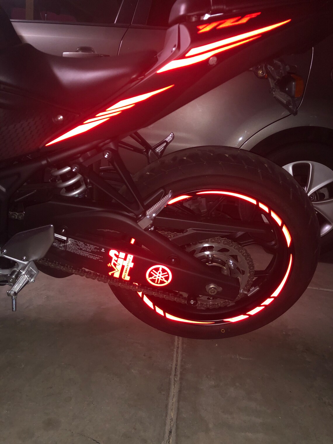 Reflective Motorcycle Wheel Decals 2 - Etsy