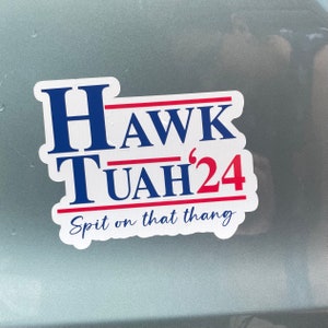 Hawk Tuah Decals Cursive - Etsy
