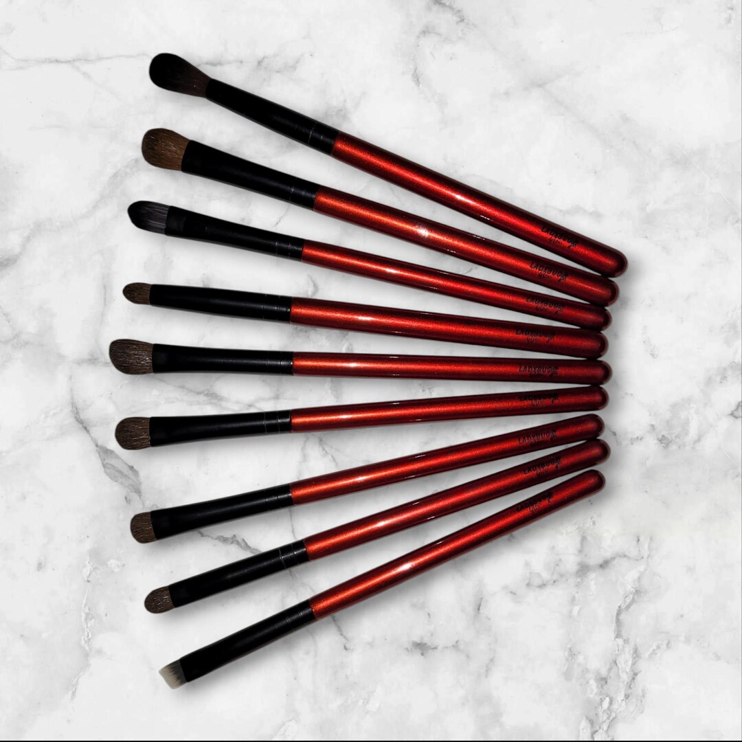 9 Piece Eye Brush Set Makeup Brush Set - Etsy