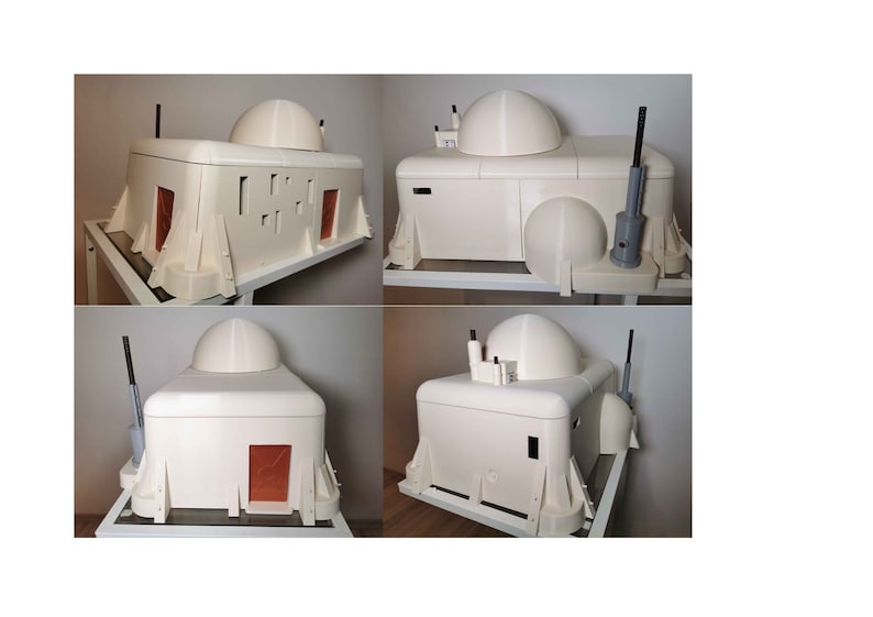 Star Wars Obi-wan Kenobi's Tatooine House 3D Printed Playset for 3,75 ...