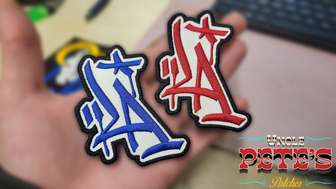 LA Graffiti Marker Drip Los Angeles Graff Style Embroidery Patch - Etsy