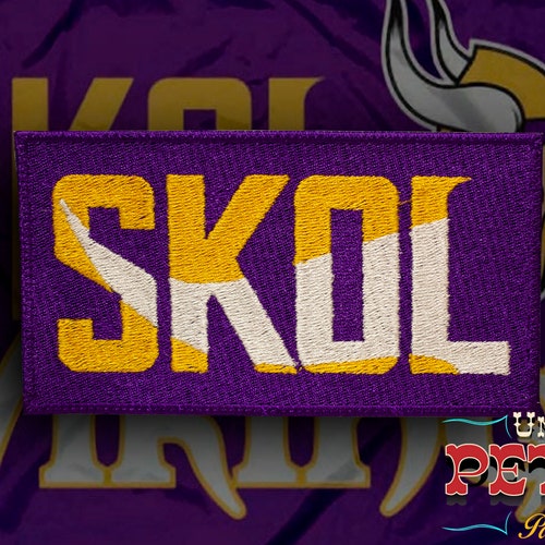 Skol Minnesota Patch Mn Vikings Patch Football Patch Custom Etsy