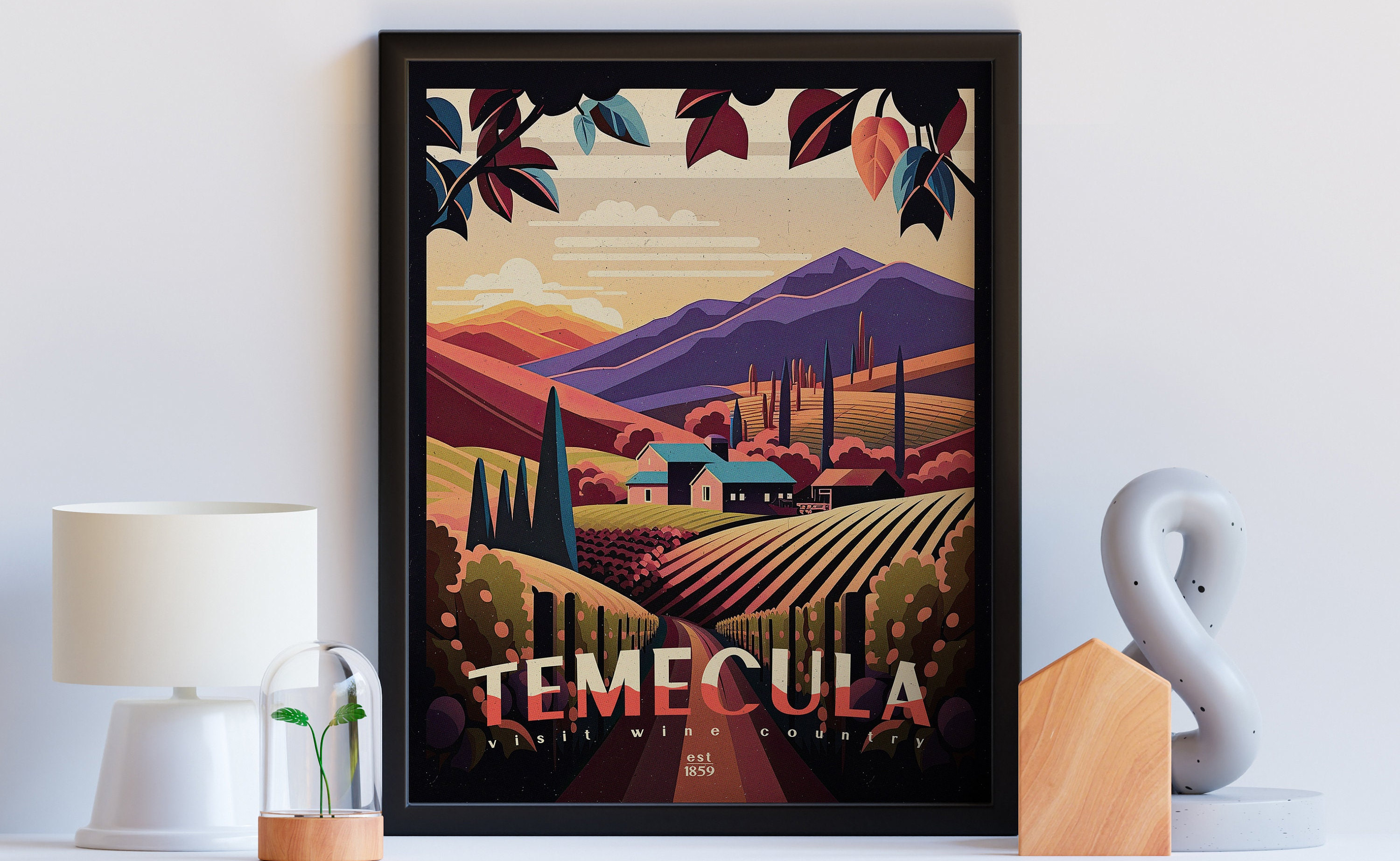 The Red House Poster | Temecula Wine Print Poster | Temecula Wine Wall ...
