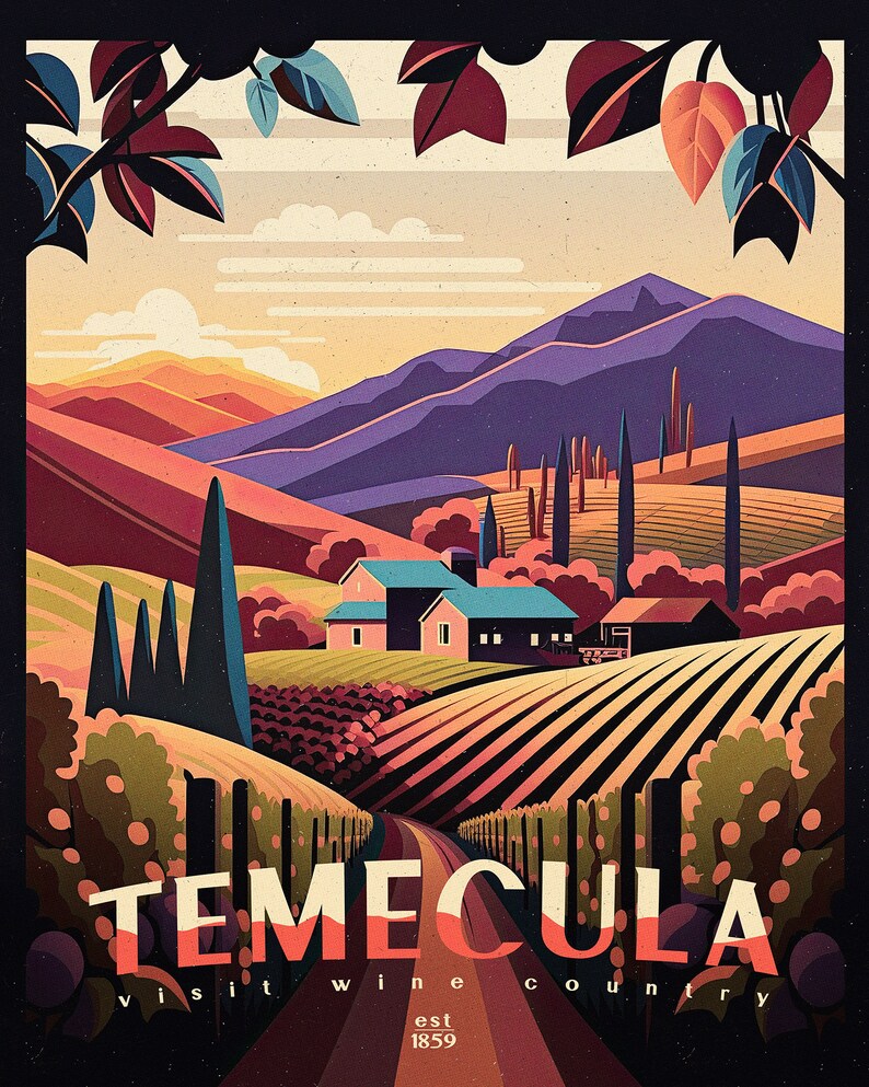 The Red House Poster | Temecula Wine Print Poster | Temecula Wine Wall ...