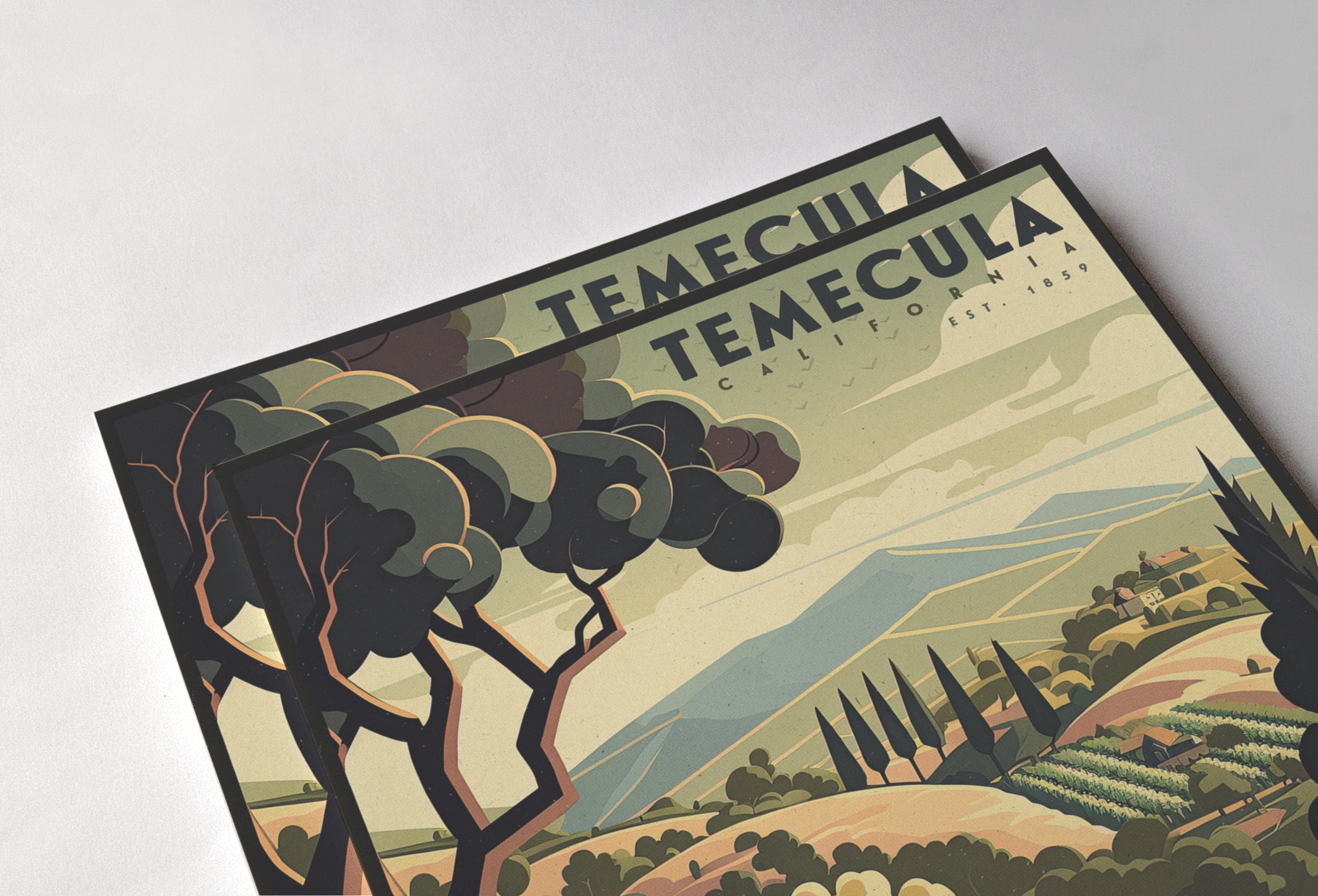 Rolling Hillside Poster | Temecula Wine Print Poster | Temecula Wine ...