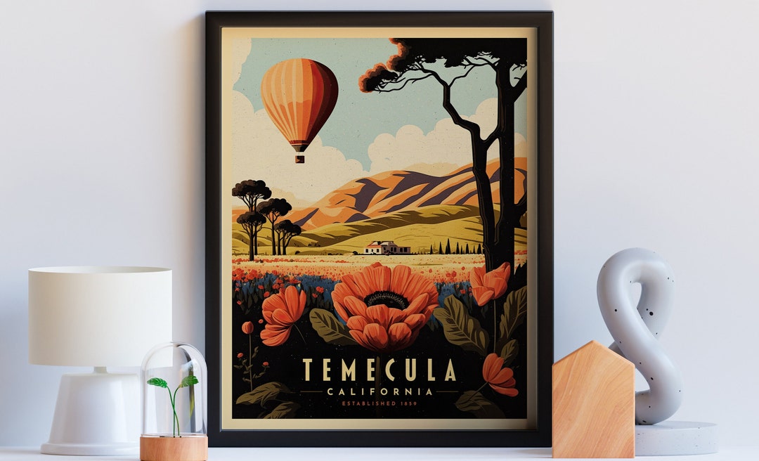 Poppies From the Air | Temecula Wine Print Poster | Temecula Wine Wall ...