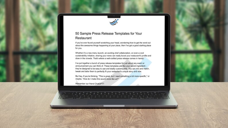 50 Sample Press Release Template Outlines for Promoting Restaurant ...