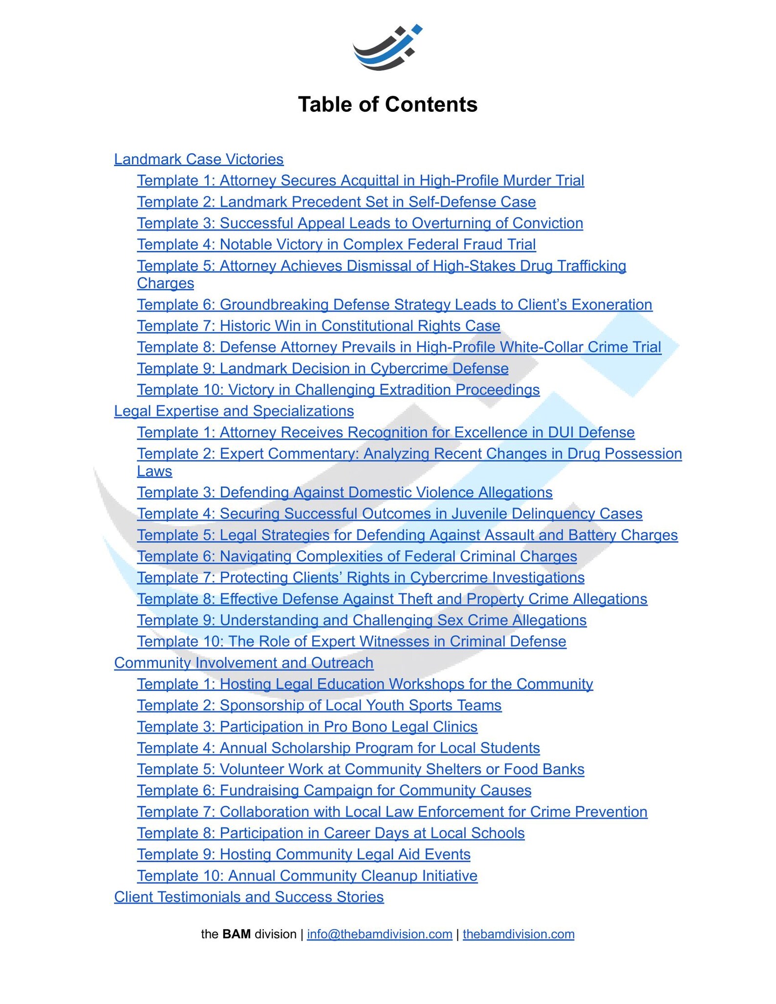 150 Sample Press Release Template Outlines for Criminal Defense ...