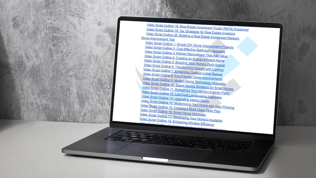 200 Sample Video Script Outlines for Realtors and Real Estate ...