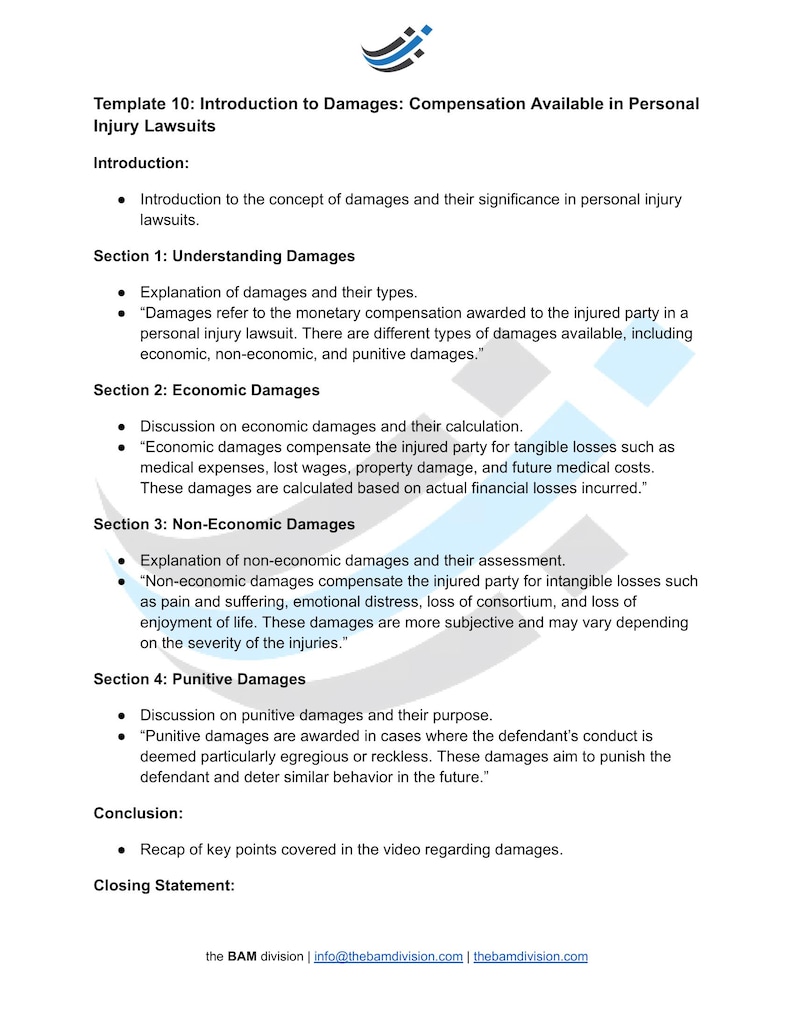 Personal Injury Attorney Marketing Content Creation: 200 Sample DFY ...