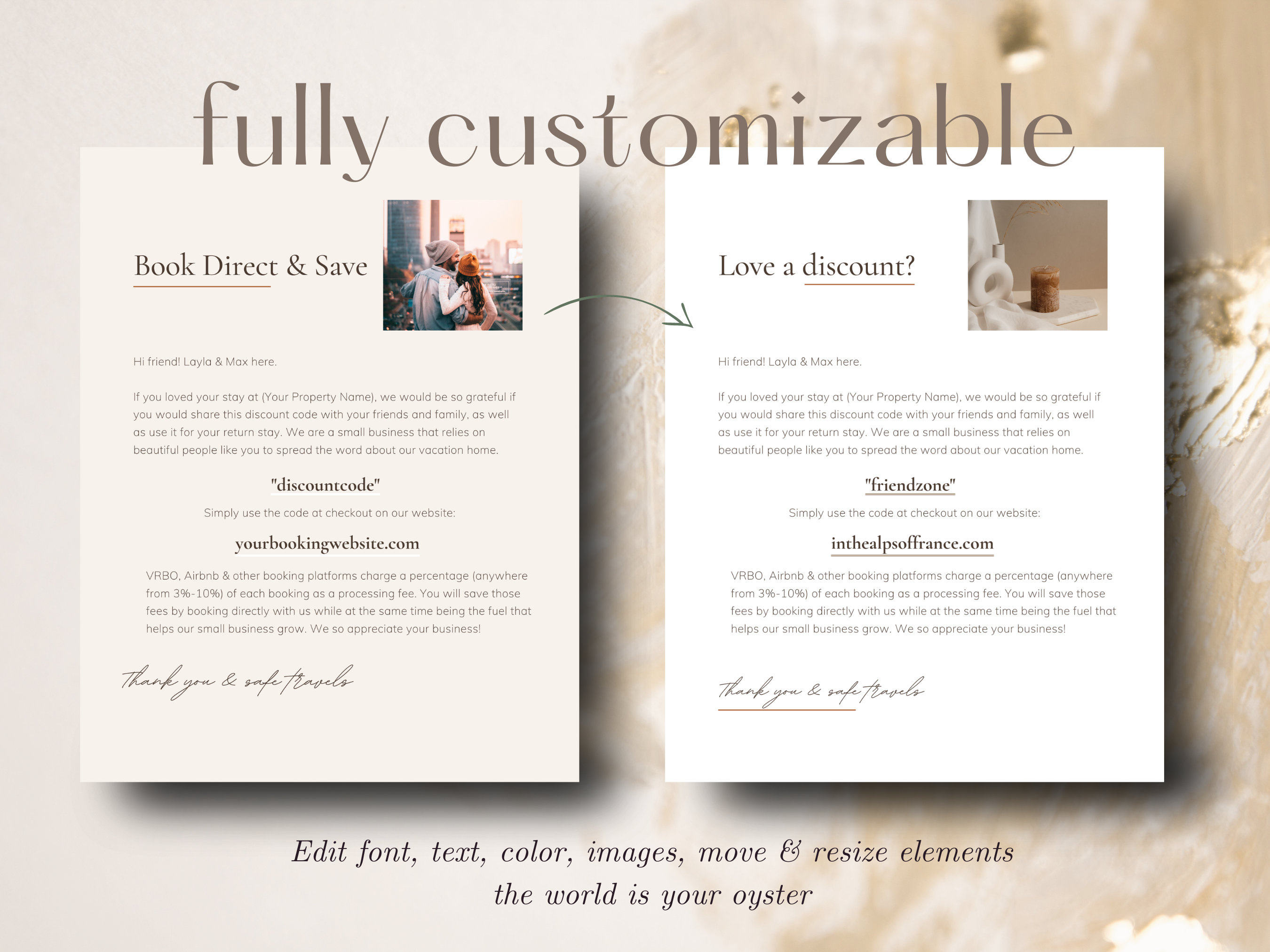 10x12 Book Direct Poster, Direct Booking Sign, Airbnb Book Direct Sign ...