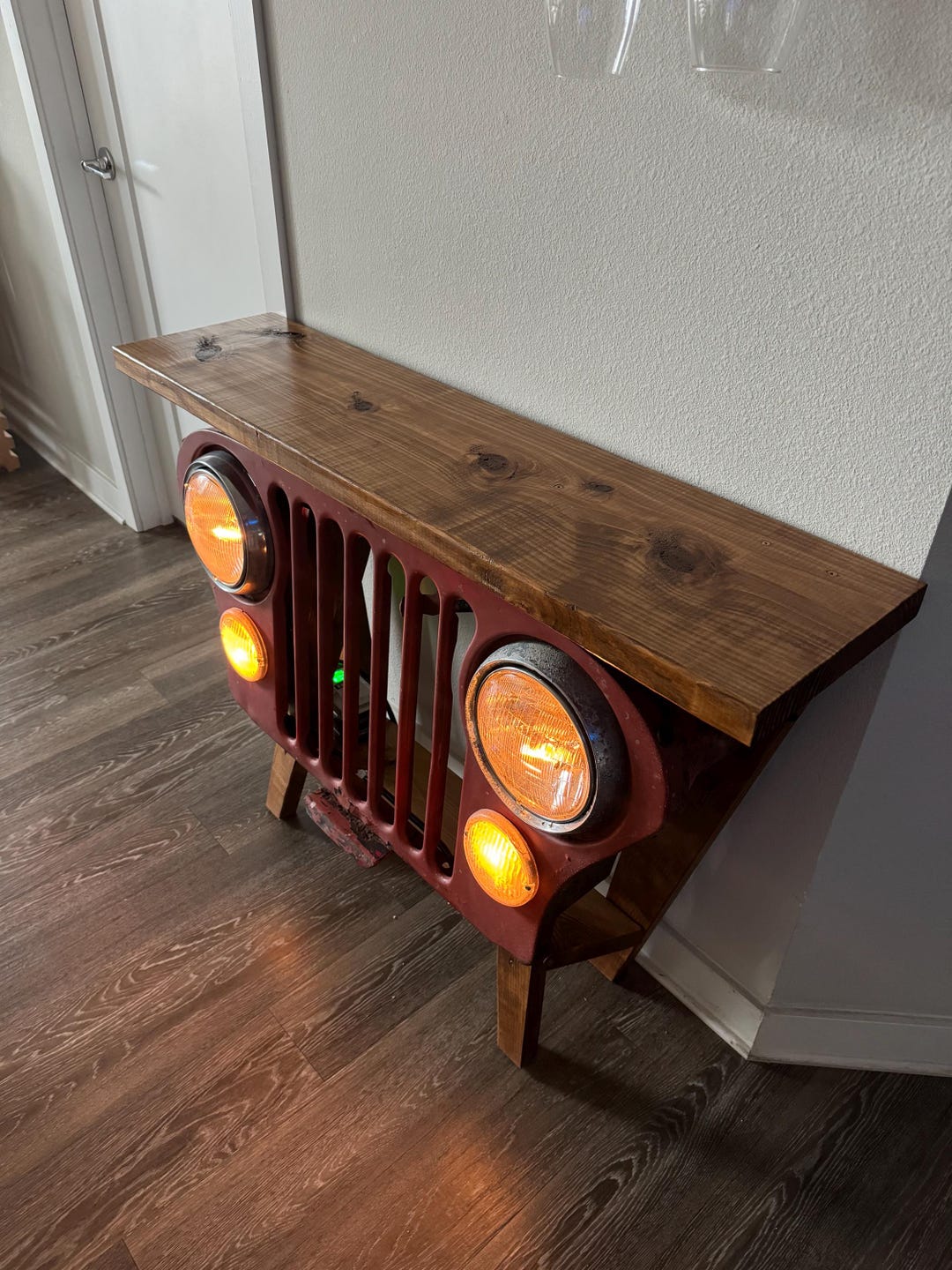 CJ SUV Grill Tv Stand / Console With Working Lights - Etsy