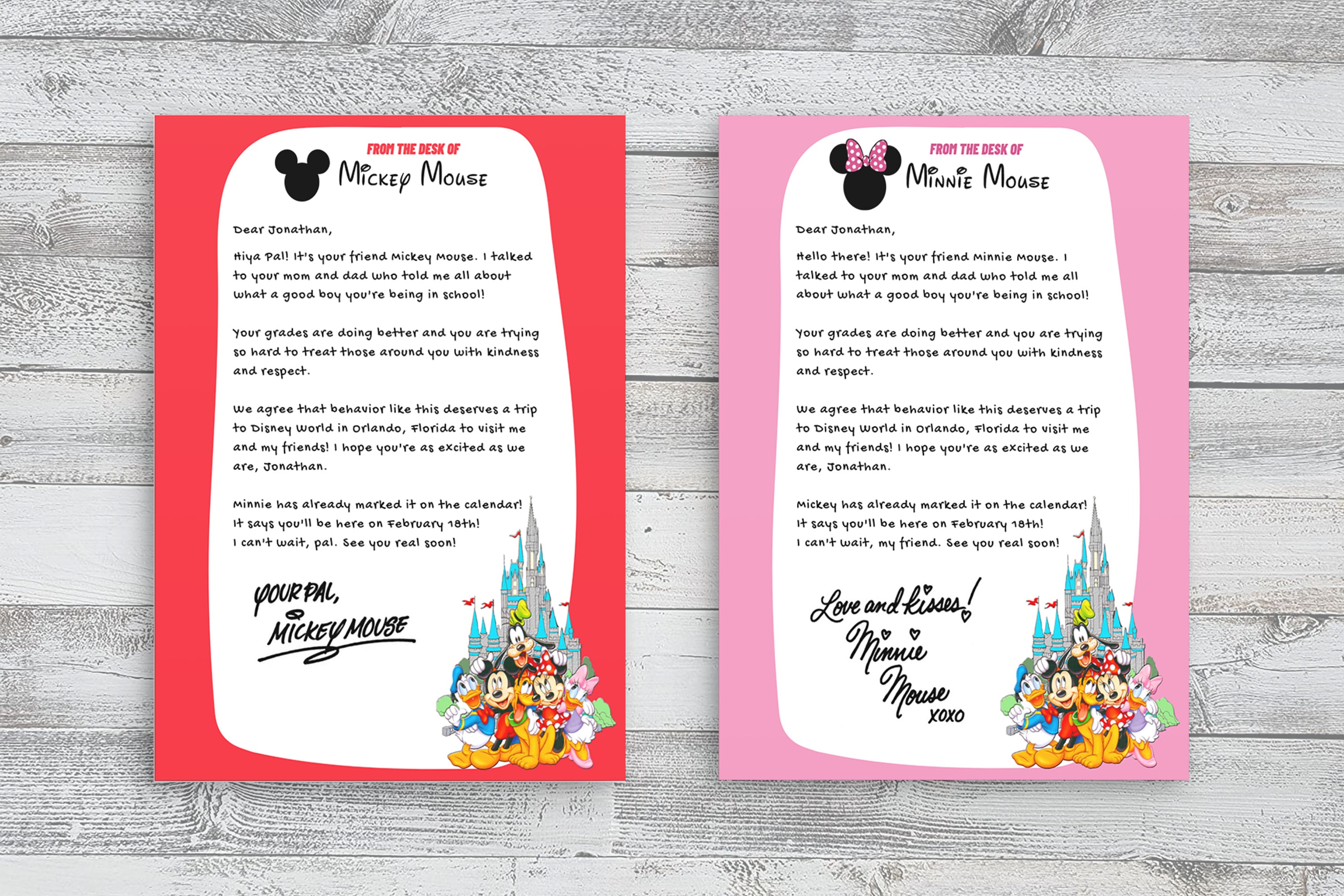 Letter From Mickey Mouse