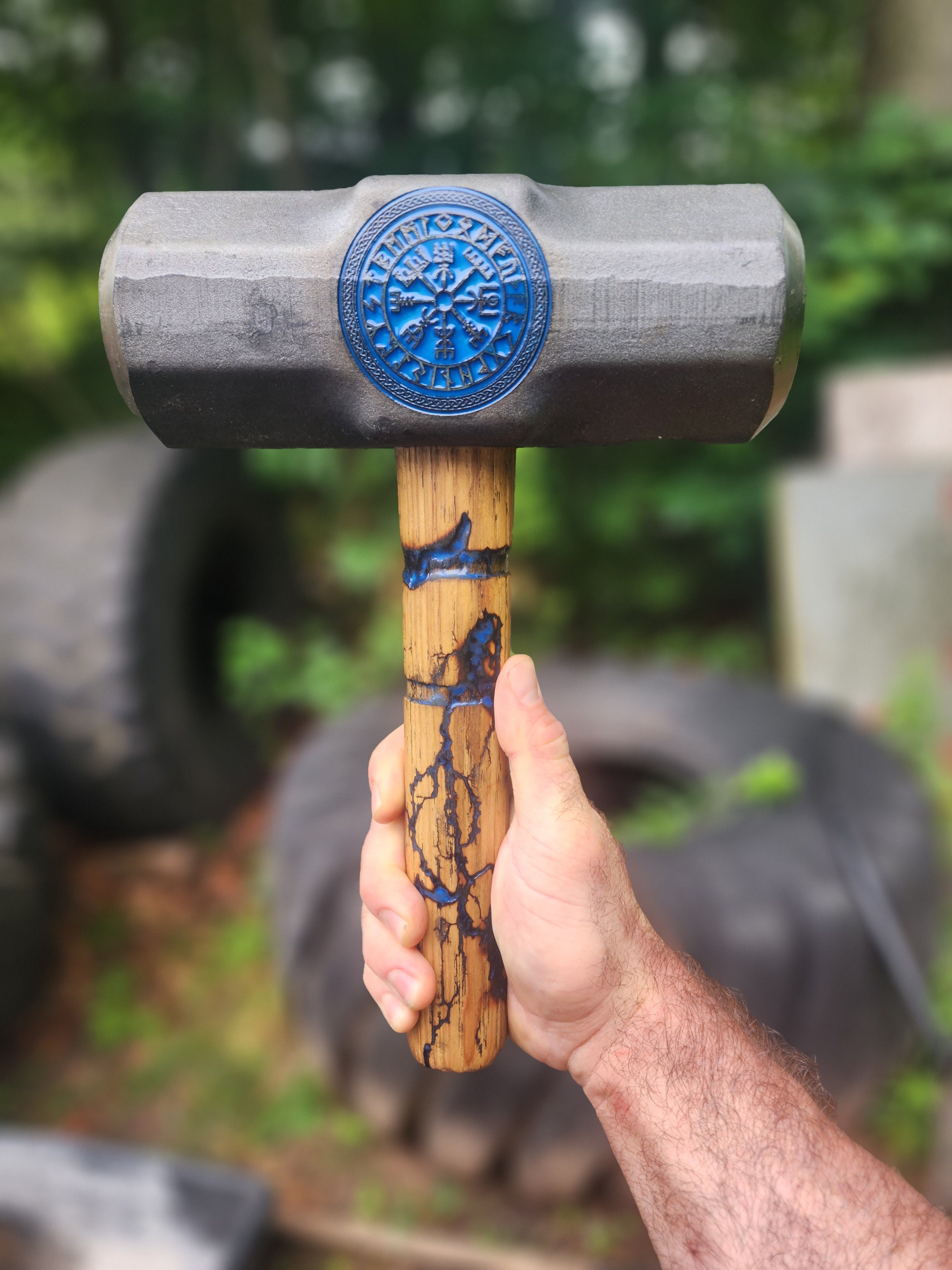 20lb Glow in the Dark Blue Viking Bear Hammer - Etsy